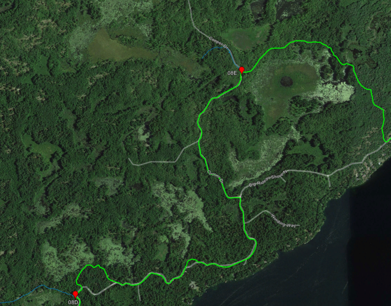 Significant Reroute Map 8 - Rideau Trail Association